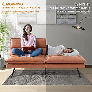 MUUEGM FQ-SF-534-Brown-1 Sofabed, Brown Sofa-new