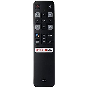 OEM Replacement Remote Control for TCL TV RC802V FNR1 with Netflix YouTube Hot Keys 32S6500A 65P8S 65P8 55P8S 55P8 55EP680