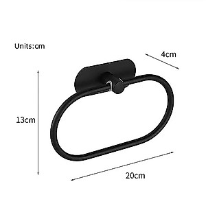 Towel Ring Towel Ring Holder Stainless Steel Wall Mounted Kitchen Bath Towel Storage Rack Home Hotel Bathroom Accessory (Color : Gold)