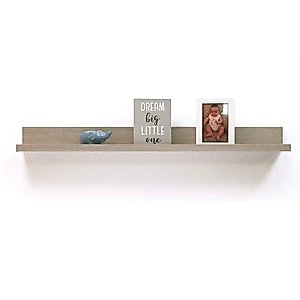 InPlace Shelving, 9602032E Floating Picture Shelf with Ledge, 35", Gray Driftwood