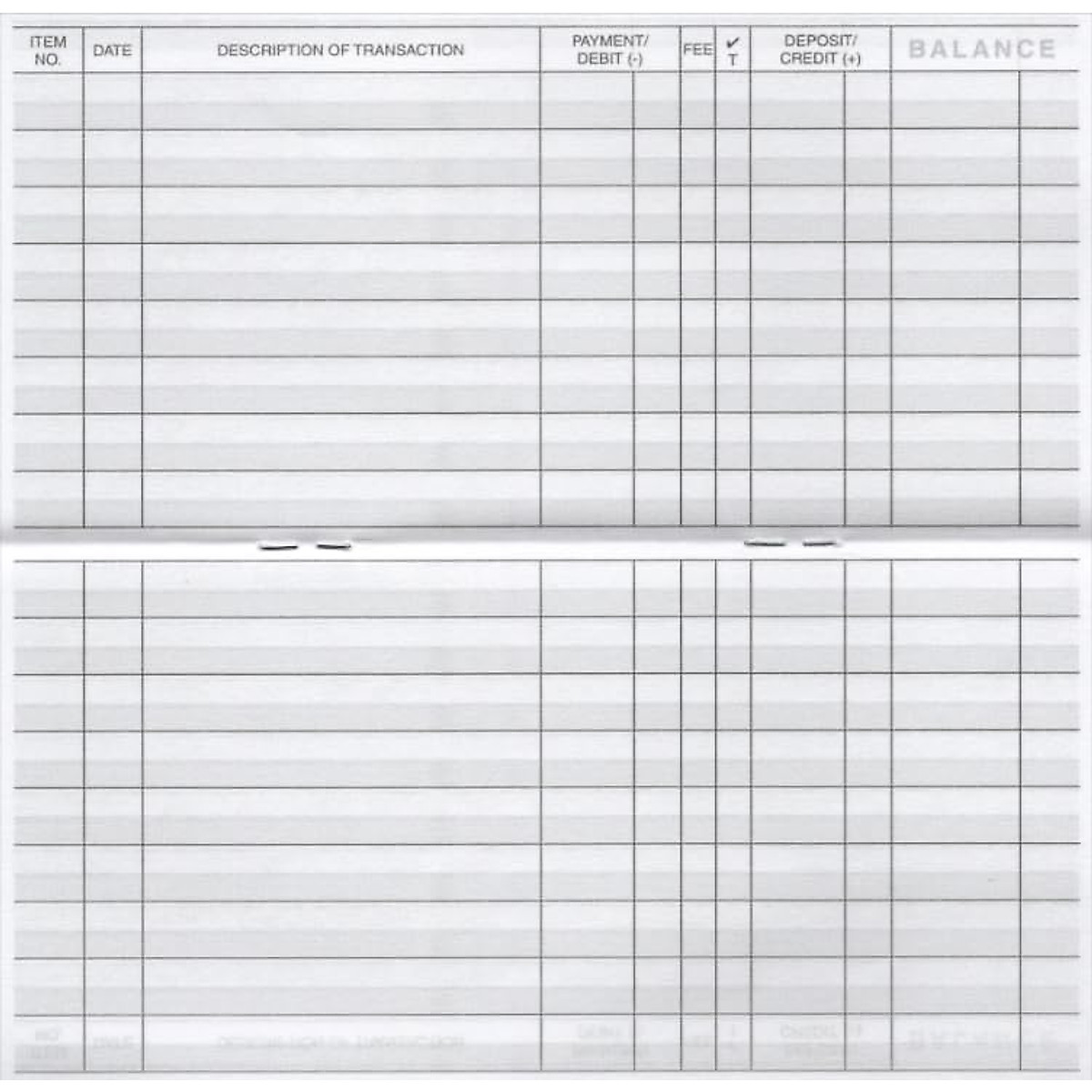 Easy Read Register 12 Check registers for Personal Checkbook - Checkbook Ledger Transaction Registers Log for Personal or Business Bank Checking Account, Saving Account, Deposit, Credit Card,