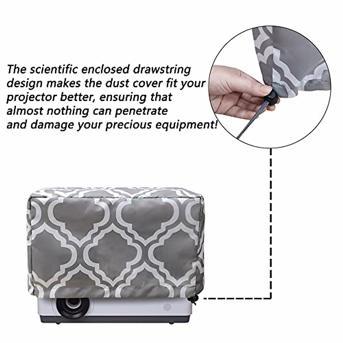 WHCL Projector Cover, Waterproof Projector Covers, Suitable for Ceiling Home and Outdoor Installation of Video Projector