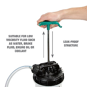 OEMTOOLS 24936 8 Quarts (2 Gallons) Manual Fluid Extractor, Oil Extractor Pump, Automotive Fluid Extractor for Various Oils and Fluids, Oil Pump Extractor