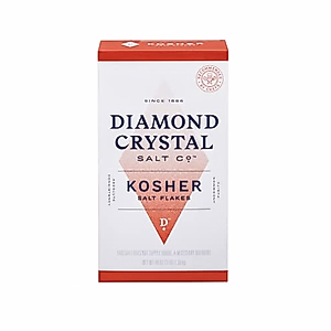 Diamond Crystal Kosher Salt – Full Flavor, No Additives and Less Sodium - Pure and Natural Since 1886 - 3 Pound (New Packaging)