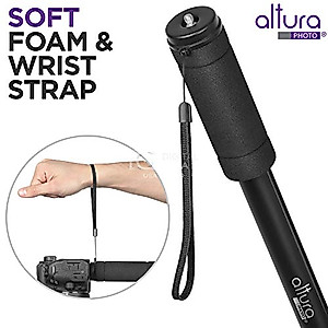 Altura Photo 62-Inch Camera Monopod - Heavy Duty Monopod for Cameras Canon, Nikon & Sony Mirrorless & DSLR, Steady Photography Monopod, Easy to Carry & Portable Monopod Lightweight w/Pouch