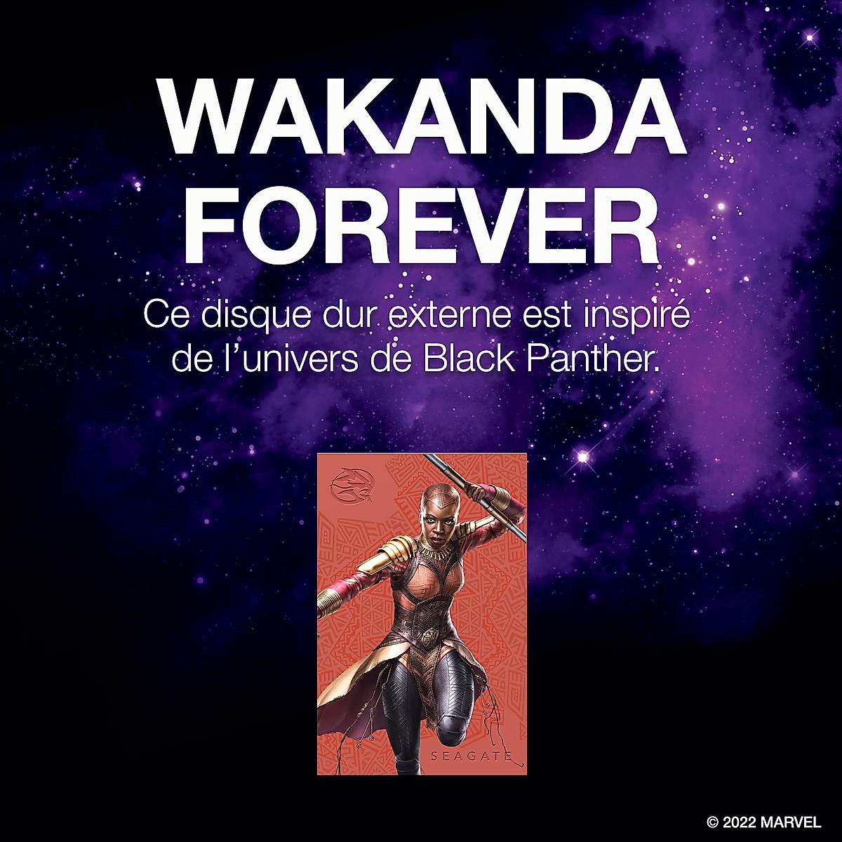 Seagate Okoye SE FireCuda External HDD - USB 3.2, Customizable RGB LED Yellow, Works with PC, Mac, PlayStation, and Xbox, 1-yr Rescue Services (STLX2000403)