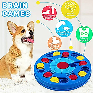 Joansan Dog Puzzle Toys Interactive Puzzle Game Dog Toy for Smart Dogs IQ Stimulation Treat Puzzle Toy for Dogs Treat Training,Puzzle Slow Feeder to Aid Pets Digestion (Advanced Level 2-3)