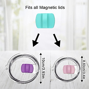 XccMe Replacement Magnetic Lid Slider,Replacement Magnetic Push Block,Compatible Universal Replacement for Sliding Lids,for yeti Magnetic Lid 10 oz, 20 oz,30 oz (2 PACK, Black)