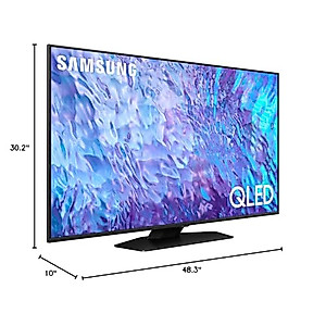 SAMSUNG QN55Q80CAFXZA 55 Inch QLED 4K Smart TV 2023 (Renewed) Bundle with 2 YR CPS Enhanced Protection Pack