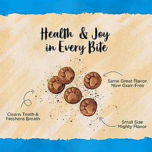Blue Dog Bakery Natural Dog Treats, Doggie Paws, Grain Free Peanut Butter Flavor, 14.4oz (1 Count),Package may vary