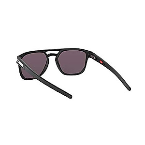 Oakley Men's OO9436 Latch Beta Square Sunglasses, Matte Black/Prizm Grey, 54 mm