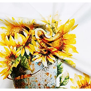 JALIBEI A vase of Sunflowers Hand Towels 13.6 X 29' for Household Daily Use | Home Decoration | Carry-On Hotel Gym Spa