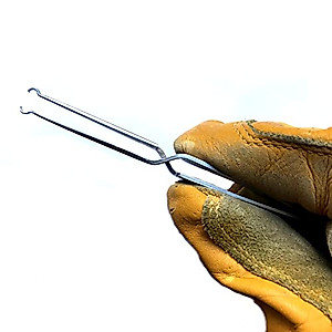 Lock Pinning Cross Locking Tweezers - Stainless Steel, for Locksmith Pinning & Rekeying Kit, Locksmith Tools, Metal Tweezers for Lock Pinning on a Pinning Mat for Locksmith