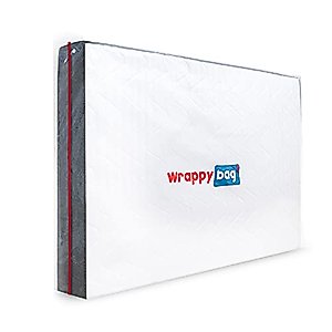 Wrappybag® – Protective Plastic Mattress Bag — Queen Size — Waterproof, Anti-Tear Storage Bag — for House Moves, Storage and Transport