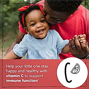 SmartyPants Baby Multi&DHA Supplement:Liquid Multivitamin with Vitamin D3, C,Vitamin B6,Biotin,Choline & Lutein, for Infants 6-24 Months,Gluten Free,Natural Fruit Flavor,30 Servings(Package May Vary)