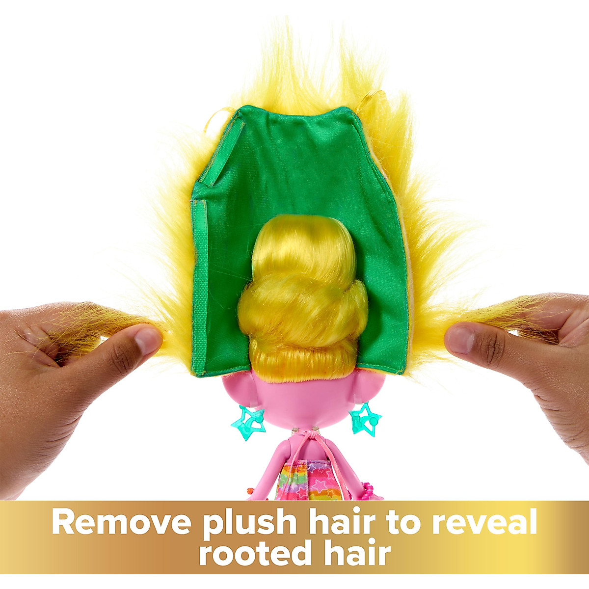 Mattel DreamWorks Trolls Band Together Fashion Doll & 10+ Accessories, Hairsational Reveals Viva with Transforming Hair Piece