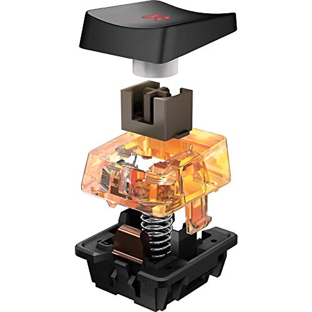 ROCCAT Vulcan 100 AIMO Mechanical PC Gaming Keyboard, RGB Lighting, Silent, Per Key LED Illumination, Brown Switches, Aluminum Top Plate, Silver