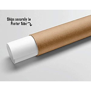 Surf California Map - Beach Wall Decor - 16 x 20 Inch Art Poster of California Surf Breaks - Unique Wall Art for Coastal, Ocean, Nautical & Surfboard Themed Decor - Poster Frame NOT Included