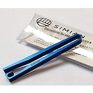 SIMIAN Tweezers - precision tweezers professional quality made in Japan for eyebrow eyelash women and men (Gold)