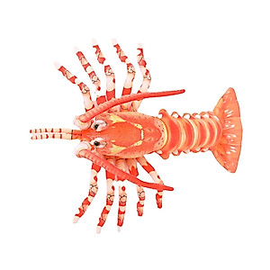 GracesDawn Plush Lobster Stuffed Animals, Australian Lobster Doll, Pillow, Plush Toys, Healing Animal Image That Fills People with Courage and Appetite (23.6 inches Long red)