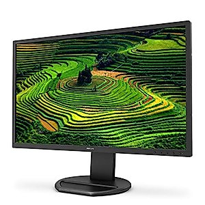 Philips Computer Monitors Philips 271B8QJEB 27" Monitor, Full HD 1920x1080 IPS, HDMI/DisplayPort/DVI-D/VGA, Speakers, USB 3.0 hub, SoftBlue, Flicker-Free, Ergonomic Base, VESA, TCO Edge