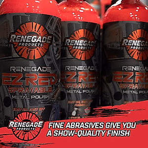 Renegade Products USA - EZ Red Sprayable Metal Polish & Cleaner, Chrome, Aluminum, Stainless Steel & More, 24oz