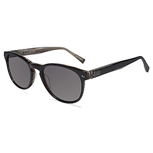 John Varvatos V774 Round Sunglasses, Black, 19 mm