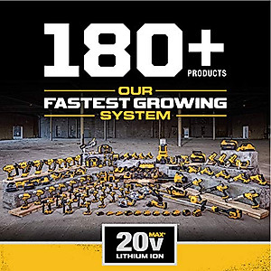 DEWALT 20V MAX Bluetooth Radio, 100 ft Range, Battery and AC Power Cord Included, Portable for Jobsites (DCR025)