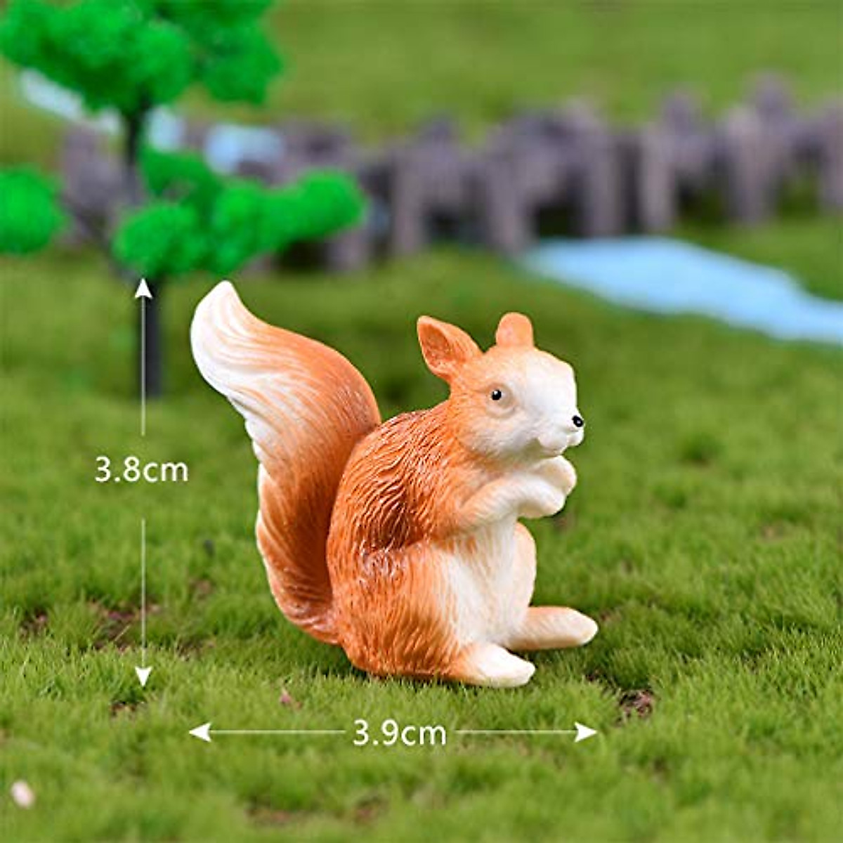 Cabilock 8pcs Succulent Ornament Bag Filler Christmas Figurine Christmas Party Favor Christmas Figure Christmas Prop Christmas Ornament Christmas Decor Squirrel Adornment Pine Cones Toy