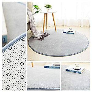 Green Marijuana Leaf Weed Black Round Floor Rug Soft Non-Slip 24 Inch Round Kitchen Floor Mat Soft Entrance Door Mat Round Floor Rug Area Rug for Chair Living Room Bedroom