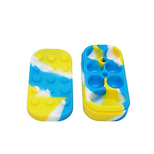 vitakiwi 34ml Silicone Wax Container Multi Compartment 6+1 Non-stick Oil Jar with Carving Tools Multi-use (10)