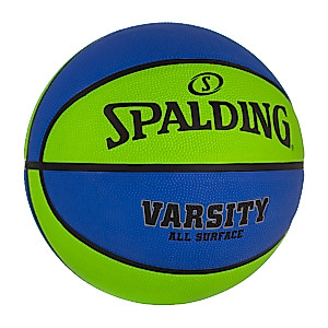 Spalding Varsity Blue/Green Outdoor Basketball 29.5"