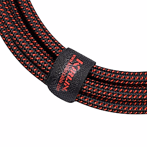 KIRLIN Cable Microphone Cable, Black/Red, 20ft (MFMW-270-20FT/BR)