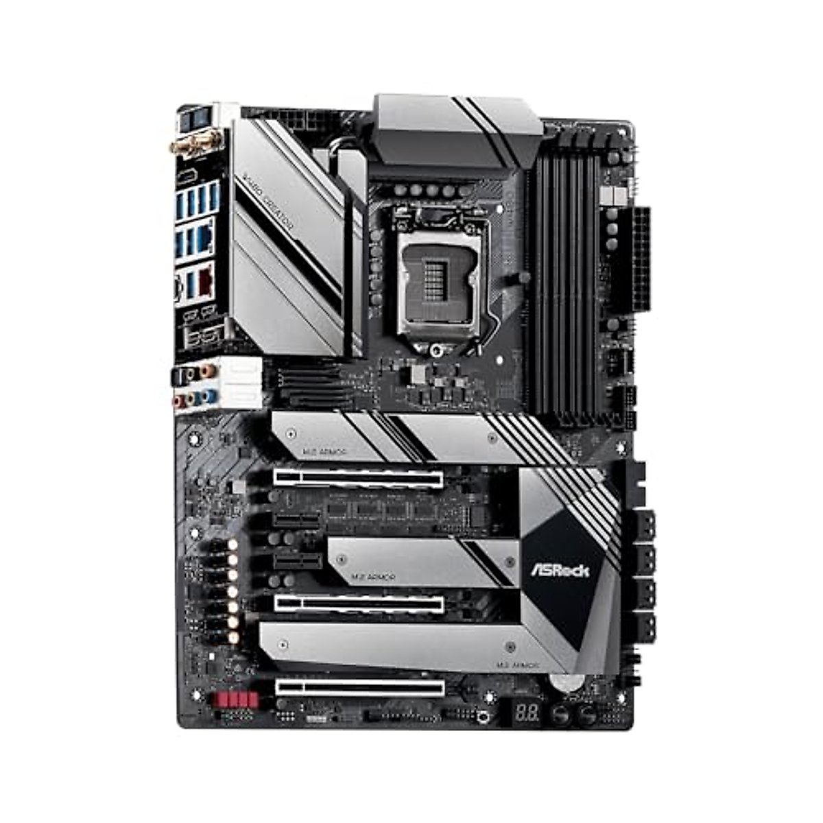 ASRock W480 Creator LGA1200/ Intel W480/ DDR4/ Quad CrossFireX/ SATA3&USB3.2/ M.2/ WiFi & Bluetooth/ATX Motherboard