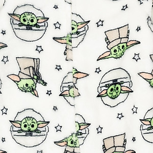 STAR WARS The Mandalorian The Child Newborn Baby Boys Zip Up Sleep N' Play White 3-6 Months