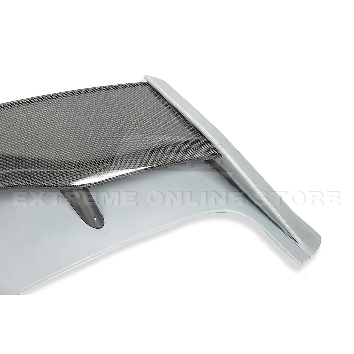 Replacement for 2013-2018 Ford Focus Hatchback Models | EOS RS Style Rear Roof Wing Spoiler (Carbon Fiber)