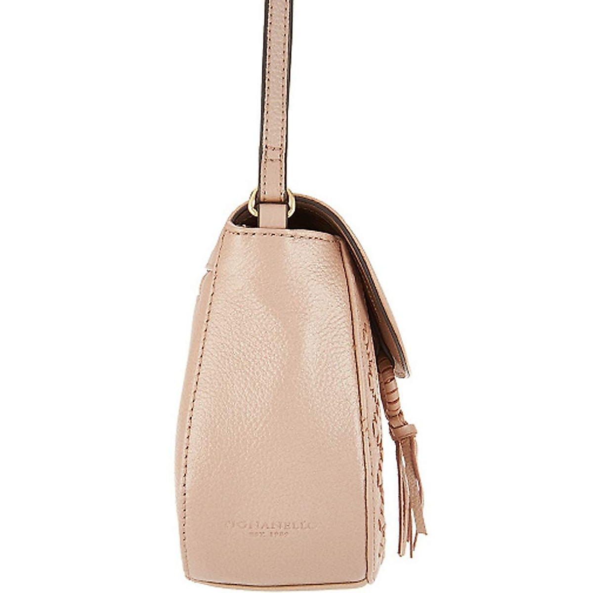 Tignanello Lillie Saddle Cross Body W/RFID Protection, Metallic Rose