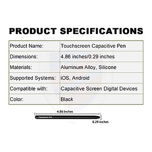 SHIEID Fold 3 S Pen for Samsung Galaxy Z Fold 3/Fold4, S Pen Fold Edition Only Compatible Galaxy Z Fold 3/Fold4 Phone, Black