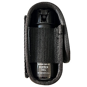 REDD Pepper Spray, Tactical Nuke - (1.40% MC) Maximum Strength Pepper Gel and Nylon Holster - (2 oz)