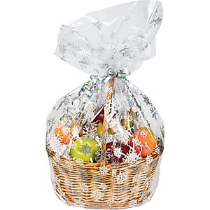 Cello Basket Bag, Snowflake