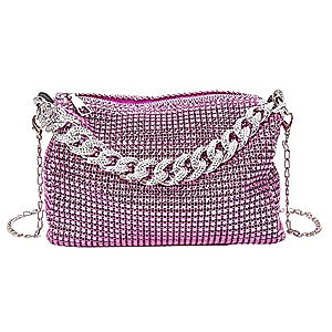 Elegant Evening Bag Glitter Rhinestone Handbag Underarm Bag Shoulder Bag for Daughter Girlfriend Birthday Party handbags