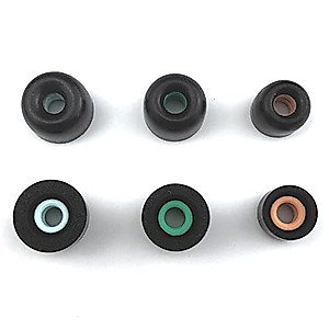 BLLQ Memory Foam Ear Tip Eartips Compatible with Sony Earphones WF 1000XM4 Earbuds, Replacement Foam Tips for 1000XM3 / WF-C500 / LinkBuds S, Fit in Charge Case, Foam LMS 3 Pairs, xm4f3b Black