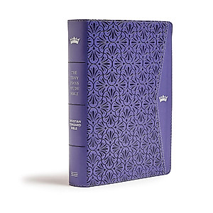 CSB Tony Evans Study Bible, Purple LeatherTouch, Indexed, Black Letter, Study Notes and Commentary, Articles, Videos, Charts, Easy-to-Read Bible Serif Type