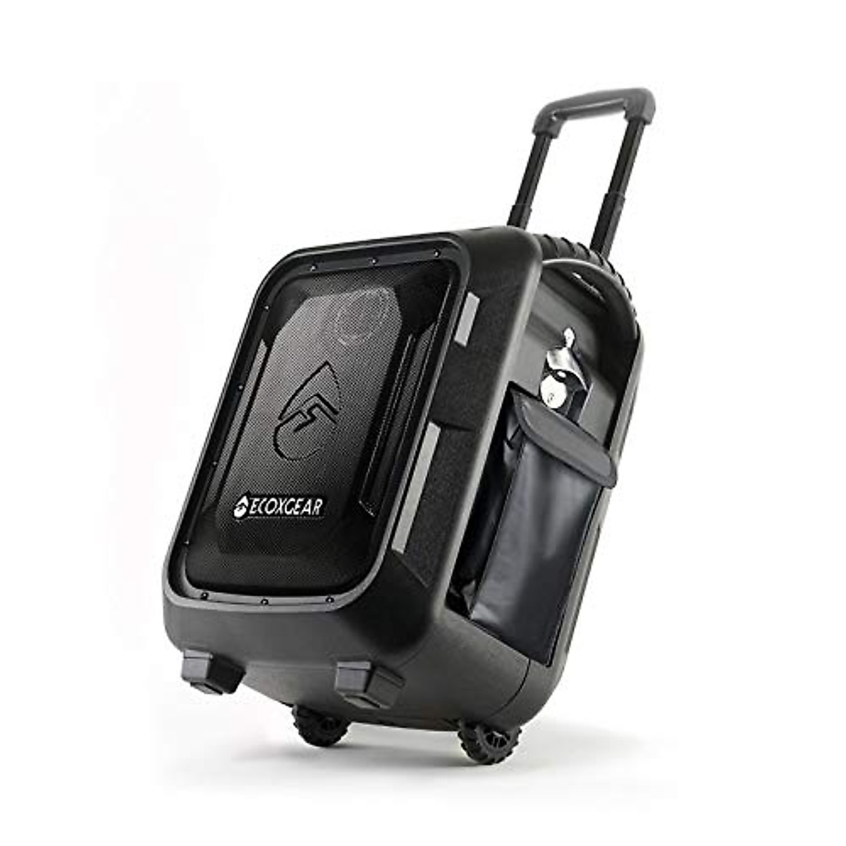 ECOXGEAR EcoBoulder+ GDI-EXBLD810 Rugged Waterproof Floating Portable Bluetooth Wireless 100 Watt Speaker and PA System (Gray)