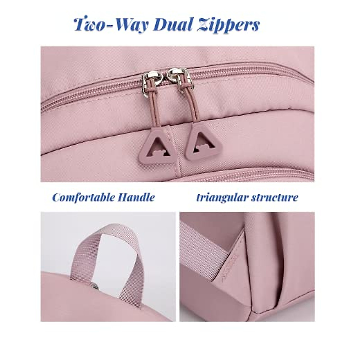 Aesthetic Laptop Backpack Kawaii Backpack Back to School Anti Theft Slim Durable Backpack with Large Capacity (Pink)