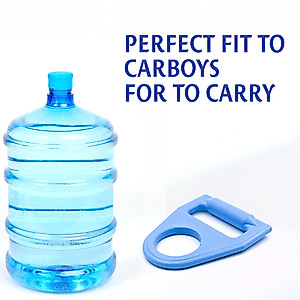 2-PACK | Heavy-Duty 5 Gallon Water Bottle Handle | GLASS Carboy Handle | Drinking Water Bottle Carrier Lift Handle | Water Jug Handle | Anti-Slip Lifter | Non-Slip Holder. ( Watch the Video )