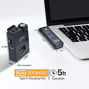 COMICA BoomX-DMI RX Professional Receiver for BoomX-D 2.4G Wireless Lavalier Microphone System,Perfect for YouTube, Facebook Live Stream etc (1Receiver)