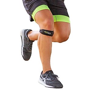 BraceAbility Patellar Tendon Support Strap - Knee Stabilizer Brace with Adjustable Band for Patella Tendonitis, Osgood Schlatter, Soccer, Basketball, Running, Jumper's Knee, Tennis, Volleyball (XS)