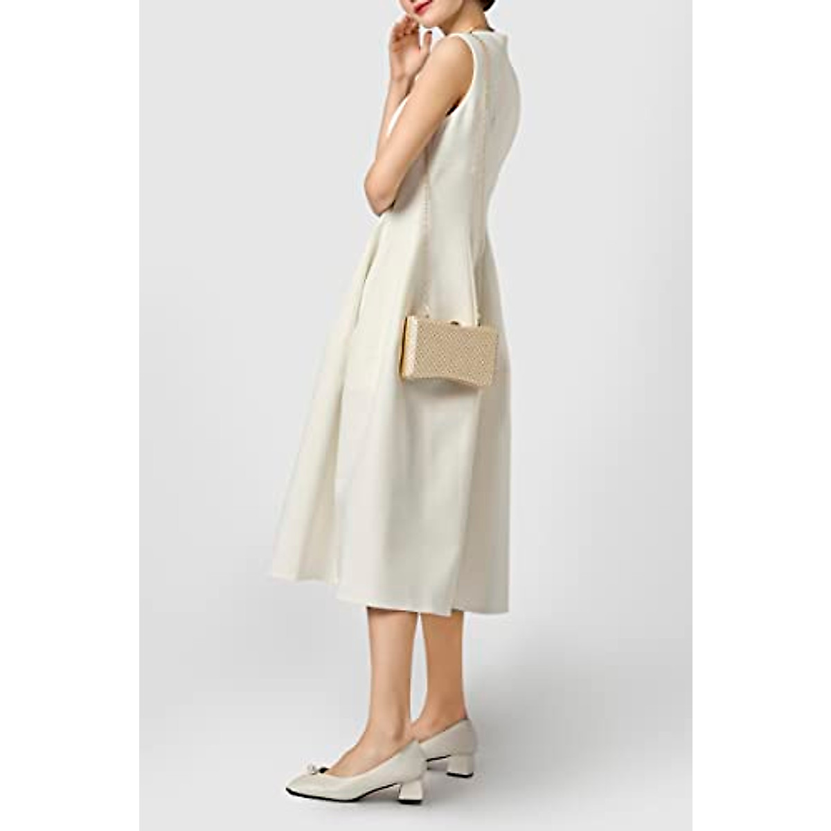 BABEYOND Rhinestone Clutch Evening Bag - Women's Glitter Bling Crossbody Purses for 1920s Party Prom Wedding