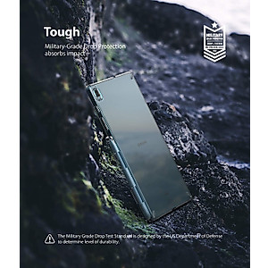 Ringke Fusion Case [Built-in Pen Holder] Compatible with Samsung Galaxy Tab S6 Lite Case 10.4 Inch 2024/2022 / 2020, Transparent Hard Back Shockproof Cover - Clear